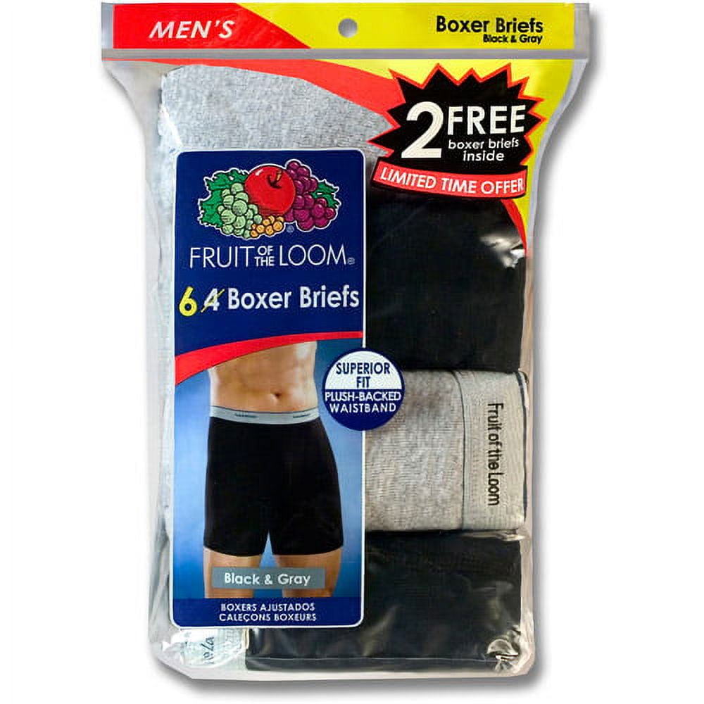 Ftl 6pk Bonus Blk/gray Bxr Brf, Large - Walmart.com