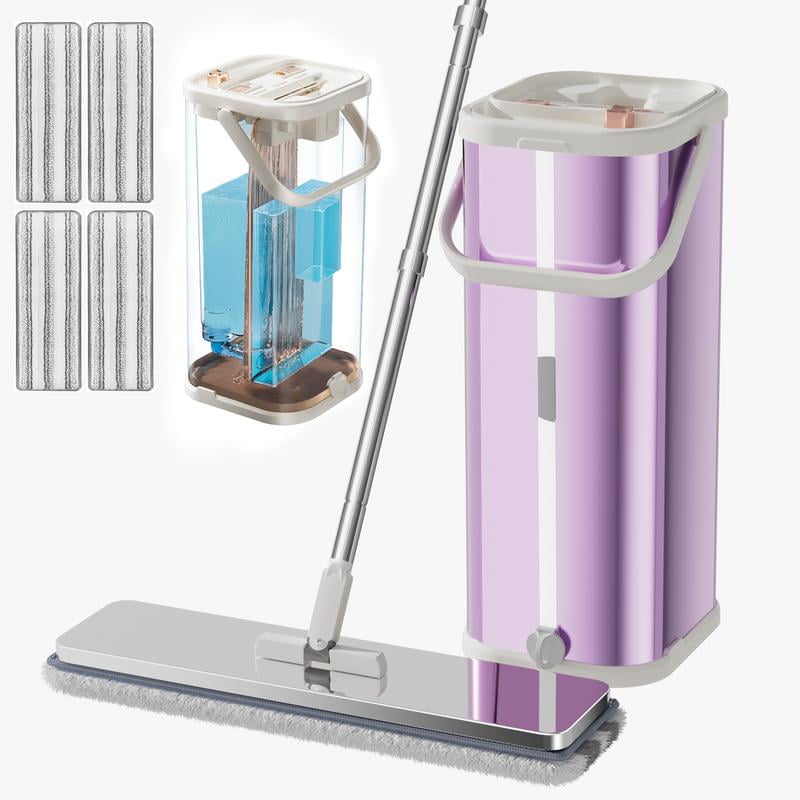 Ftla Mop System – Stainless Steel Bucket with Smart Water Separation ...