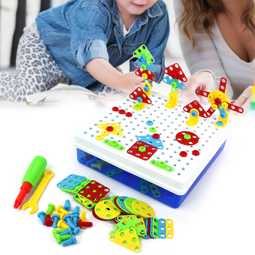 Ftory 234PCS Children Puzzle Toys DIY Disassembly Screws Nut Building ...