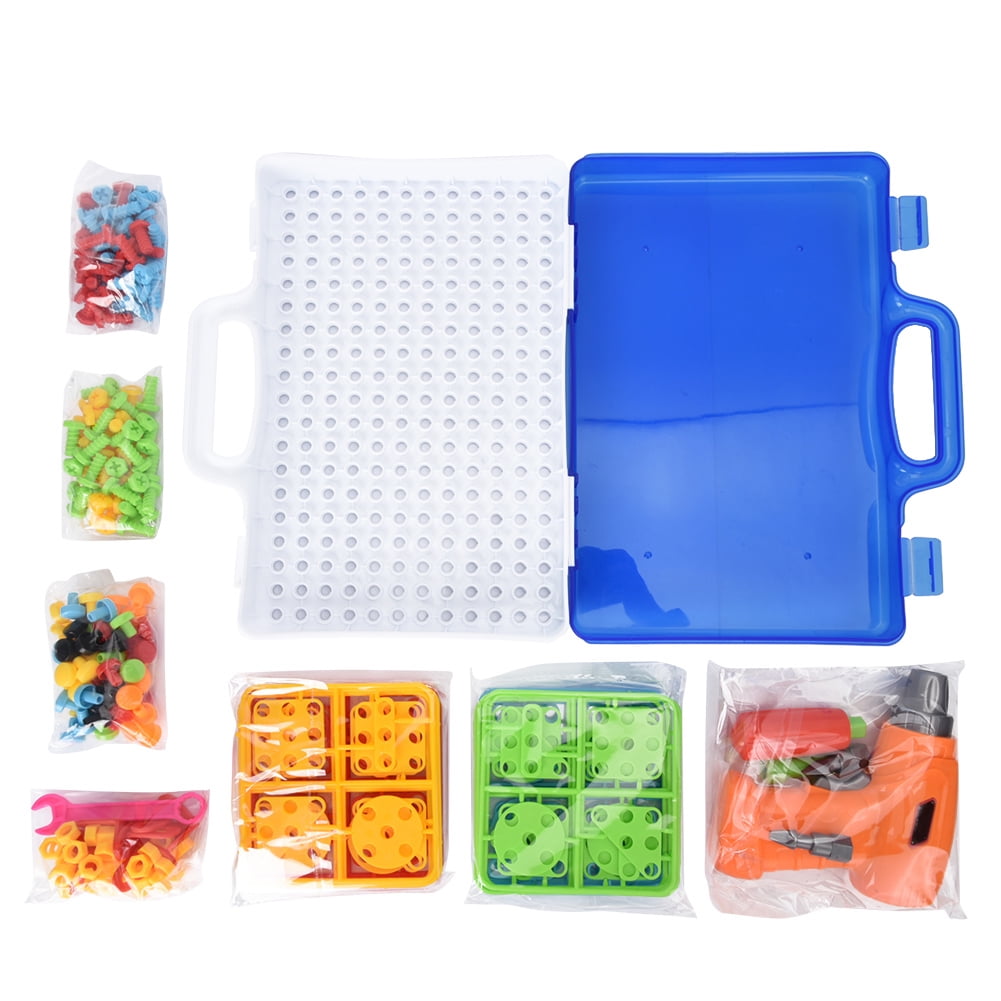 Ftory DIY Toy,240PCS Children Puzzle Toys DIY Electric Drill Screws Nut ...