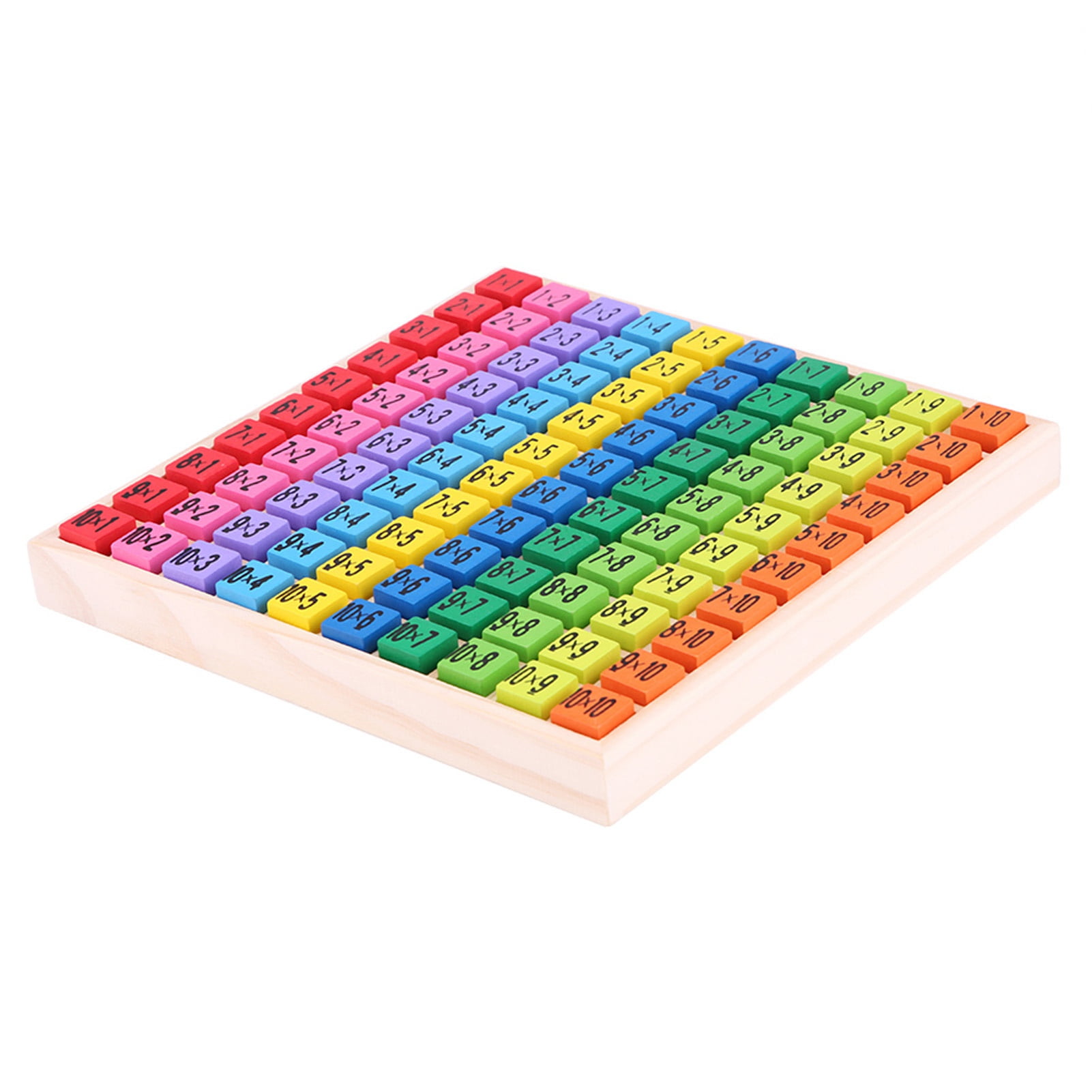 Ftory Kids Educational Toy,Mathematics Educational Wooden Toys 10*10 ...