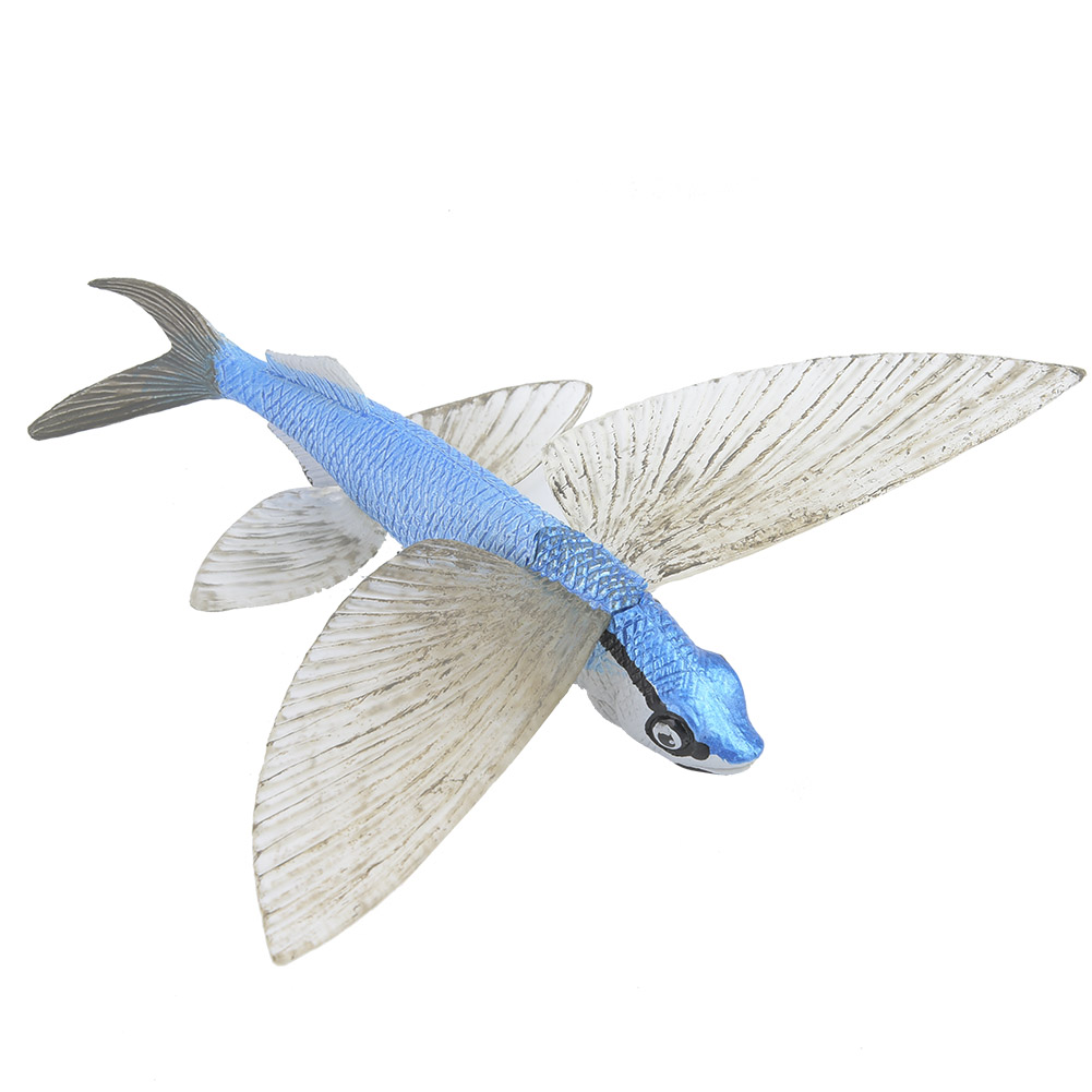 Ftory Ocean Fish Model,Solid Plastic Flying Fish Figurine Ocean Animal ...