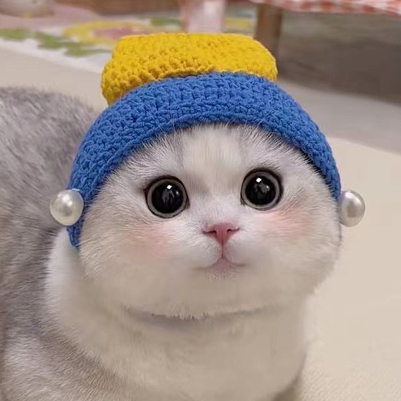 Ftwujt 1 Pieces Cat Costume Easter Fish Hat Outfit Funny Cat Hat And ...