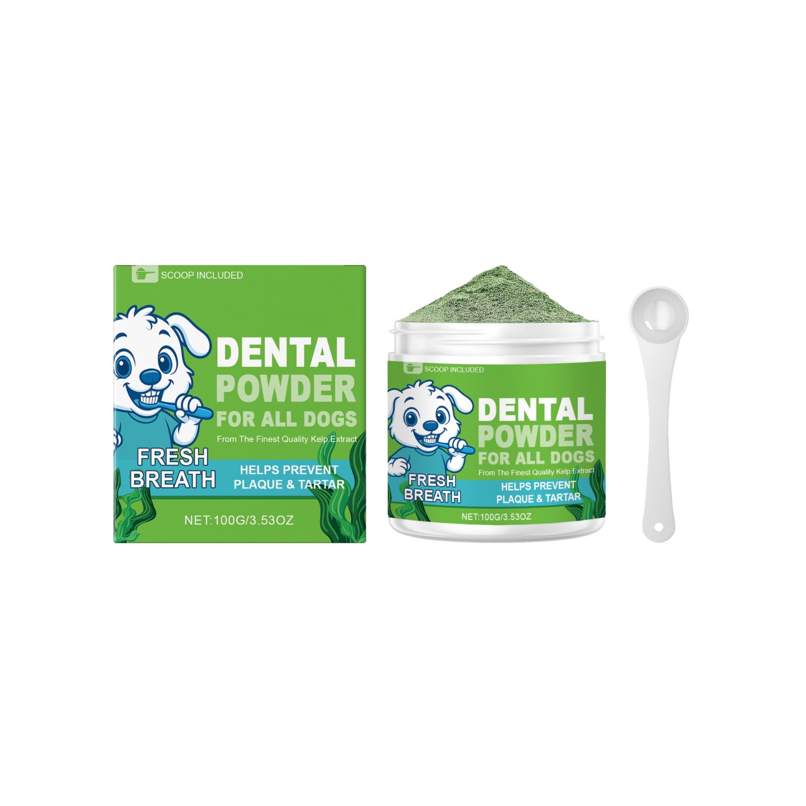 Ftwujt 3.53OZ Dog Dental Powder, Dog Teeth Cleaning Powder, Targets ...