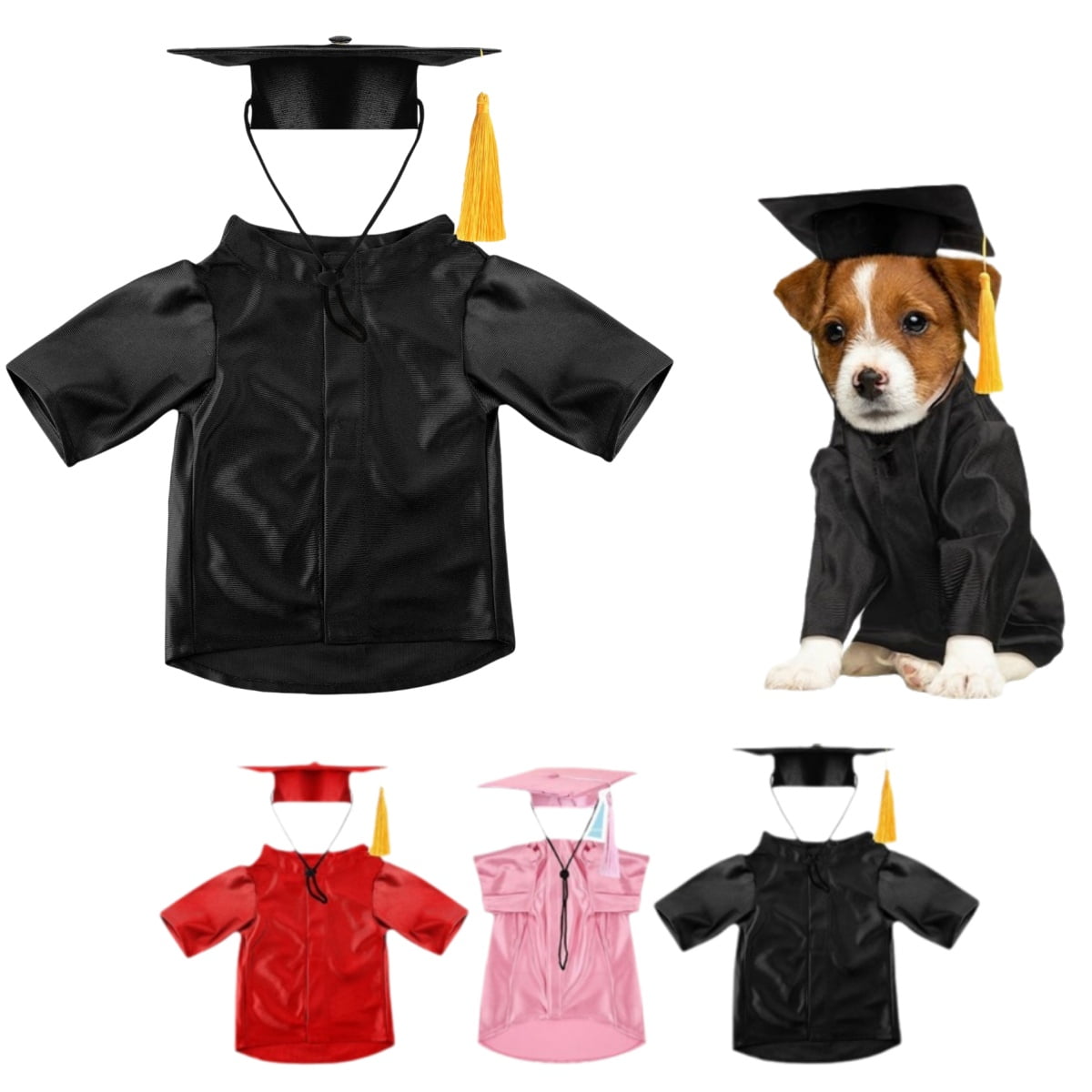 Ftwujt Black-M，Graduation ，Dog Clothes，Dog Outfit，Graduation Costume ...