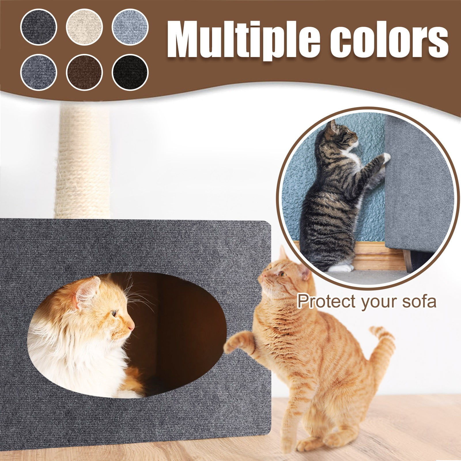 Ftwujt Cat Couch Protector， Furniture Protectors From Cats Scratching ...