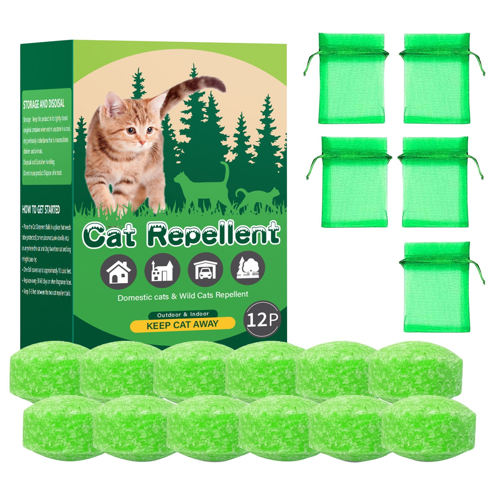 Ftwujt Cat Repellent Outdoor to Keep Cats Away,Cat Repellent Outdoor,Cat Deterrent Outdoor,Cat ...