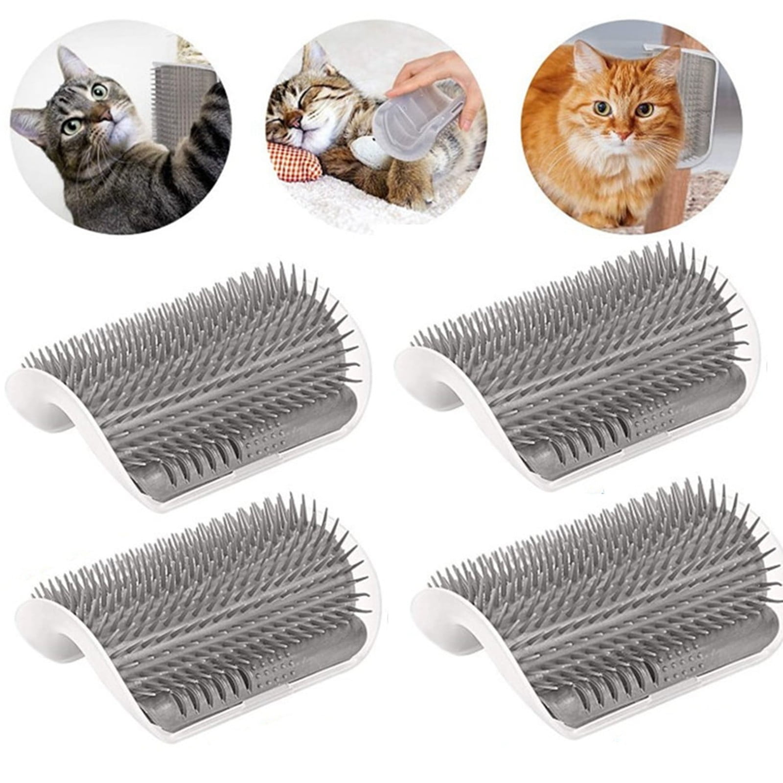 Ftwujt Cat Self Groomer,Cat Wall Scratcher,Cat Corner Scratcher,Wall ...