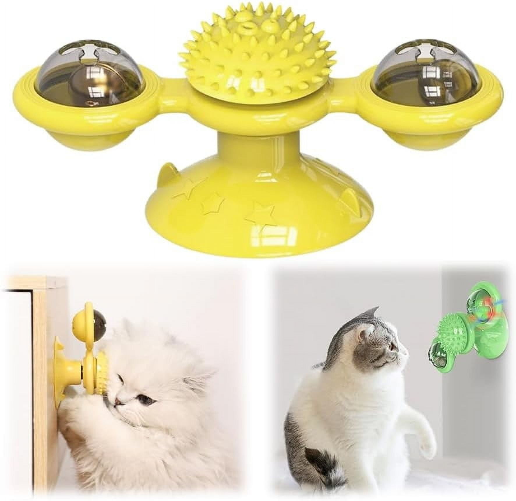 Ftwujt Cat Spinning toy,Windmill toy,Interactive Windmill Cat toy ...