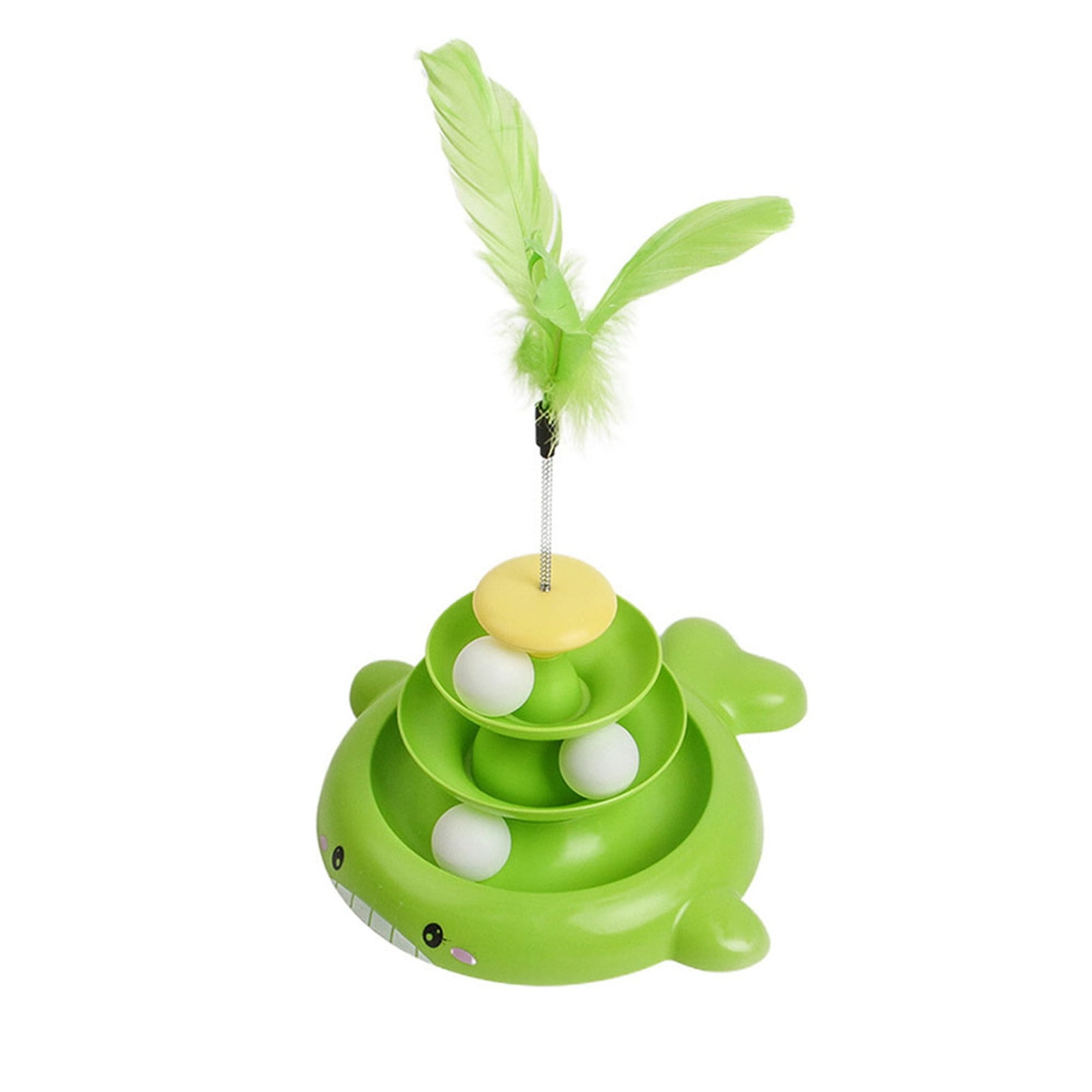 Ftwujt Cat Tower,Cat Ball Track,Cat Toys Ball Track, Turntable Cat ...