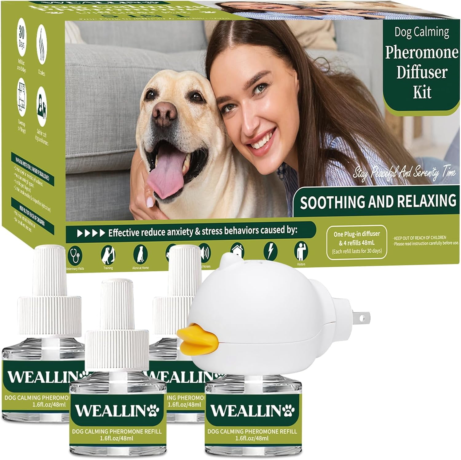 Ftwujt Dog Calming Diffuser Kit for Dog Anxiety Relief,dog calming ...