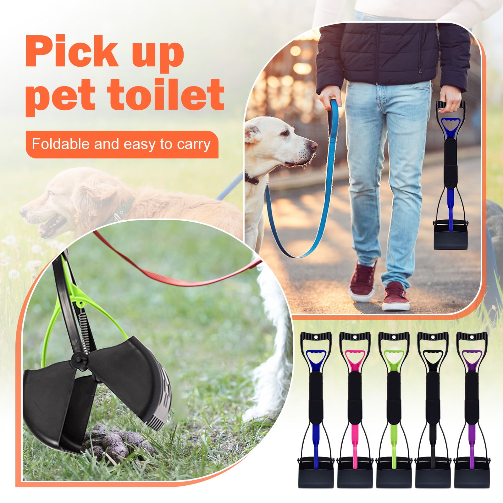 Ftwujt Dog Poop Rake And Scoop,Pooper Scooper,Pooper Scooper for Large ...