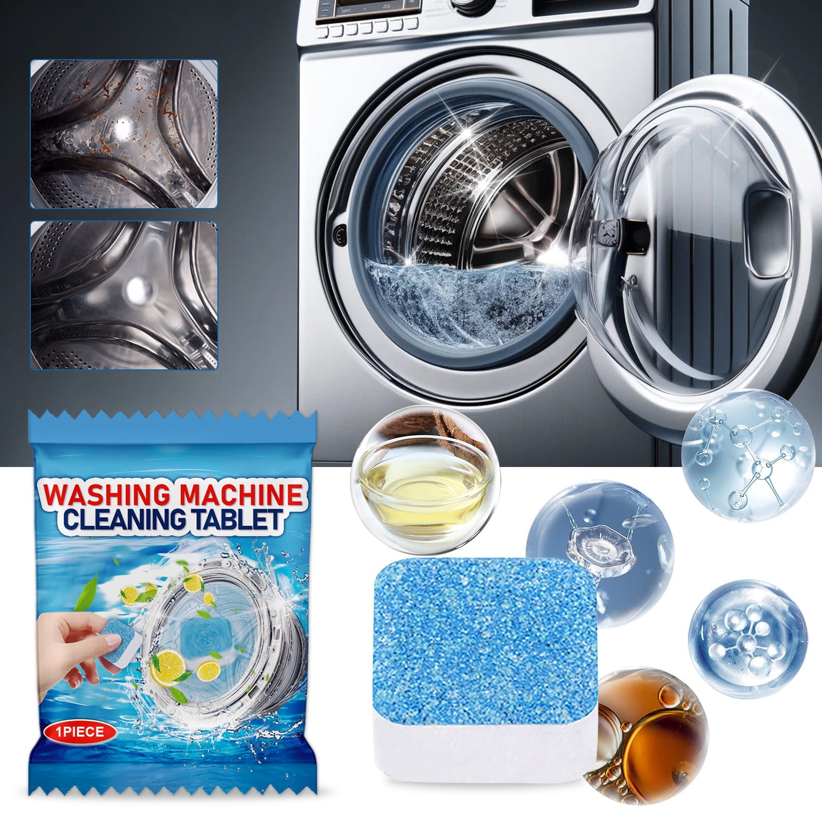 Laundry Pods，Washing Machine Cleaner，Washing Machine Cleaner Tablets ...
