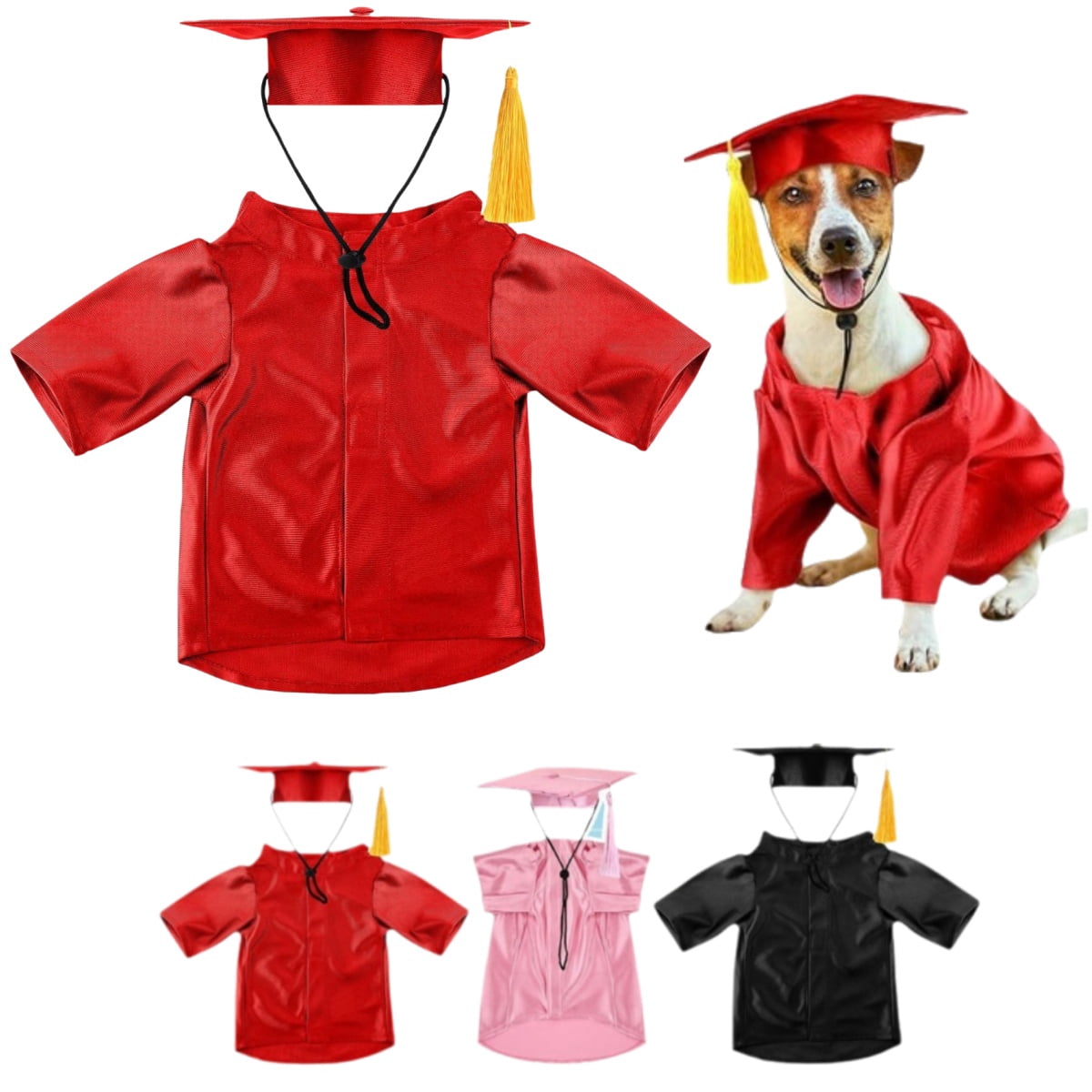 Ftwujt Red-S，Graduation ，Graduation Costume，Graduation Clothes，Dog ...