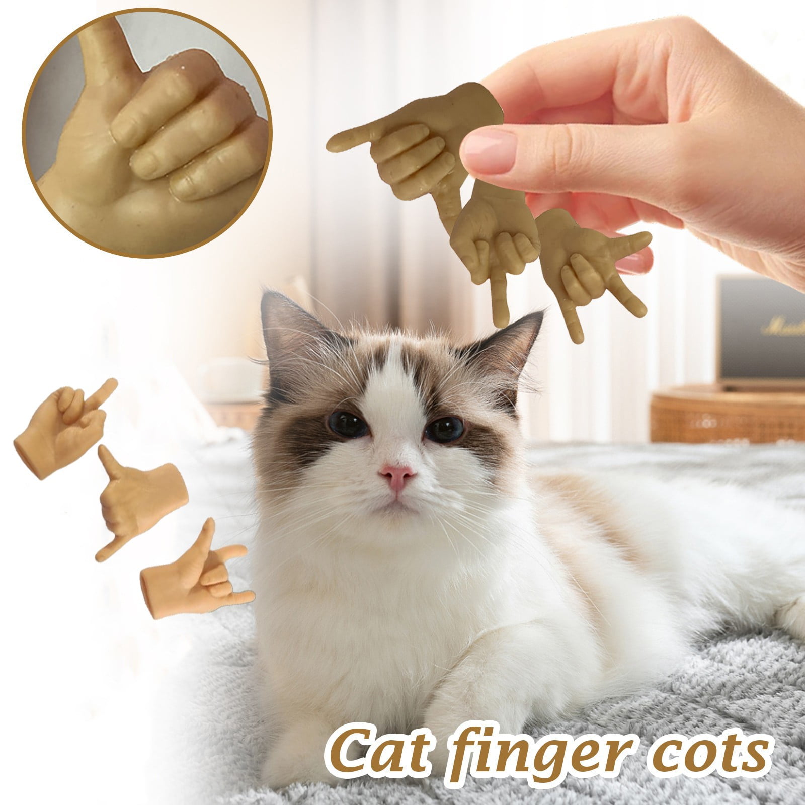 Ftwujt Tiny Hands,Mini Hands,Mini Hands for Cats，Small Hands Tiny ...