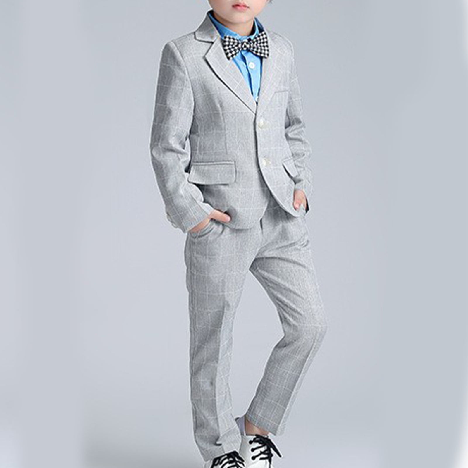 Ftwytp Baby Boys Gentlemen Outfits Suit, Kids Formal Clothing Set Long ...