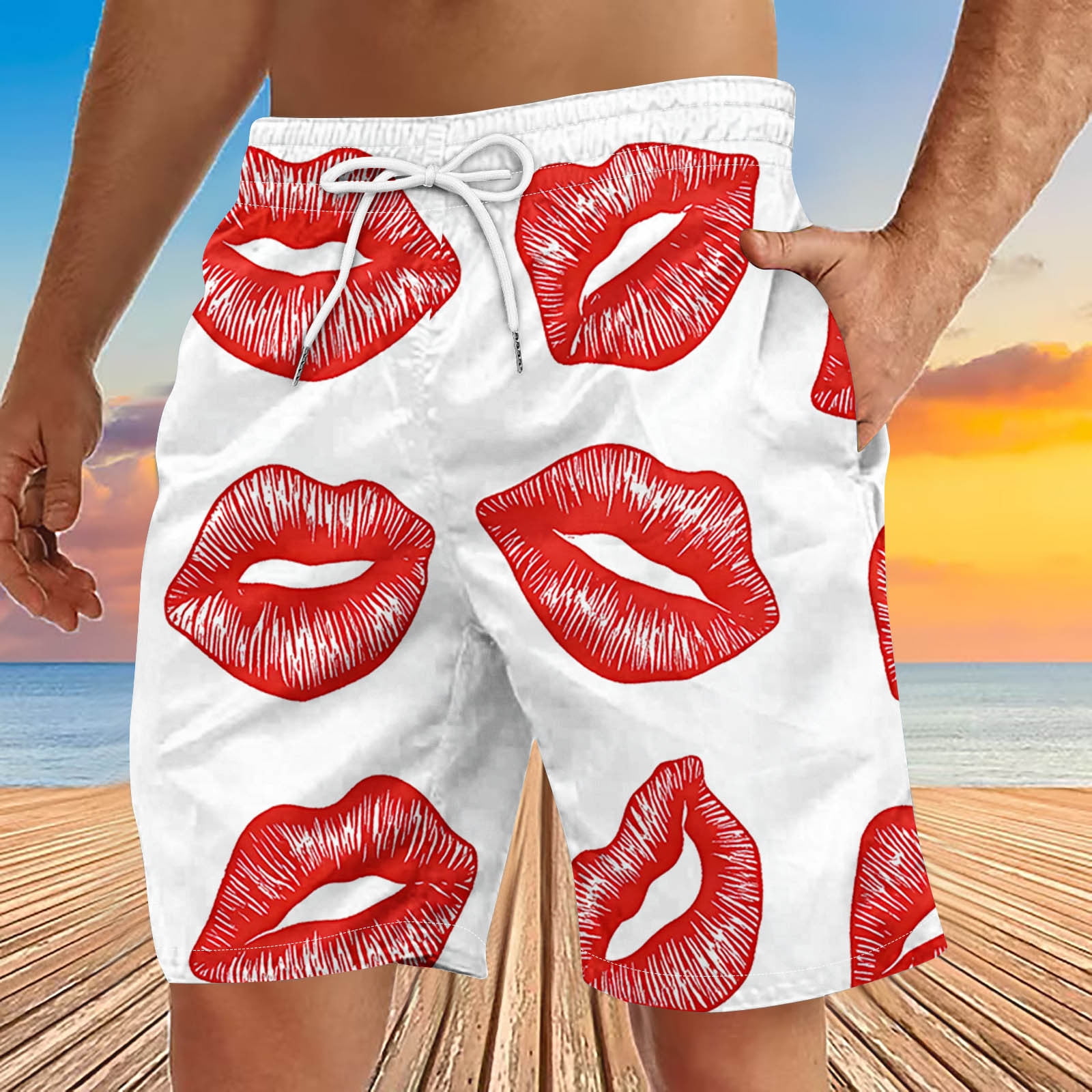 Ftwytp Men's Summer Linerless Workout Shorts Lightweight Golf Shorts ...