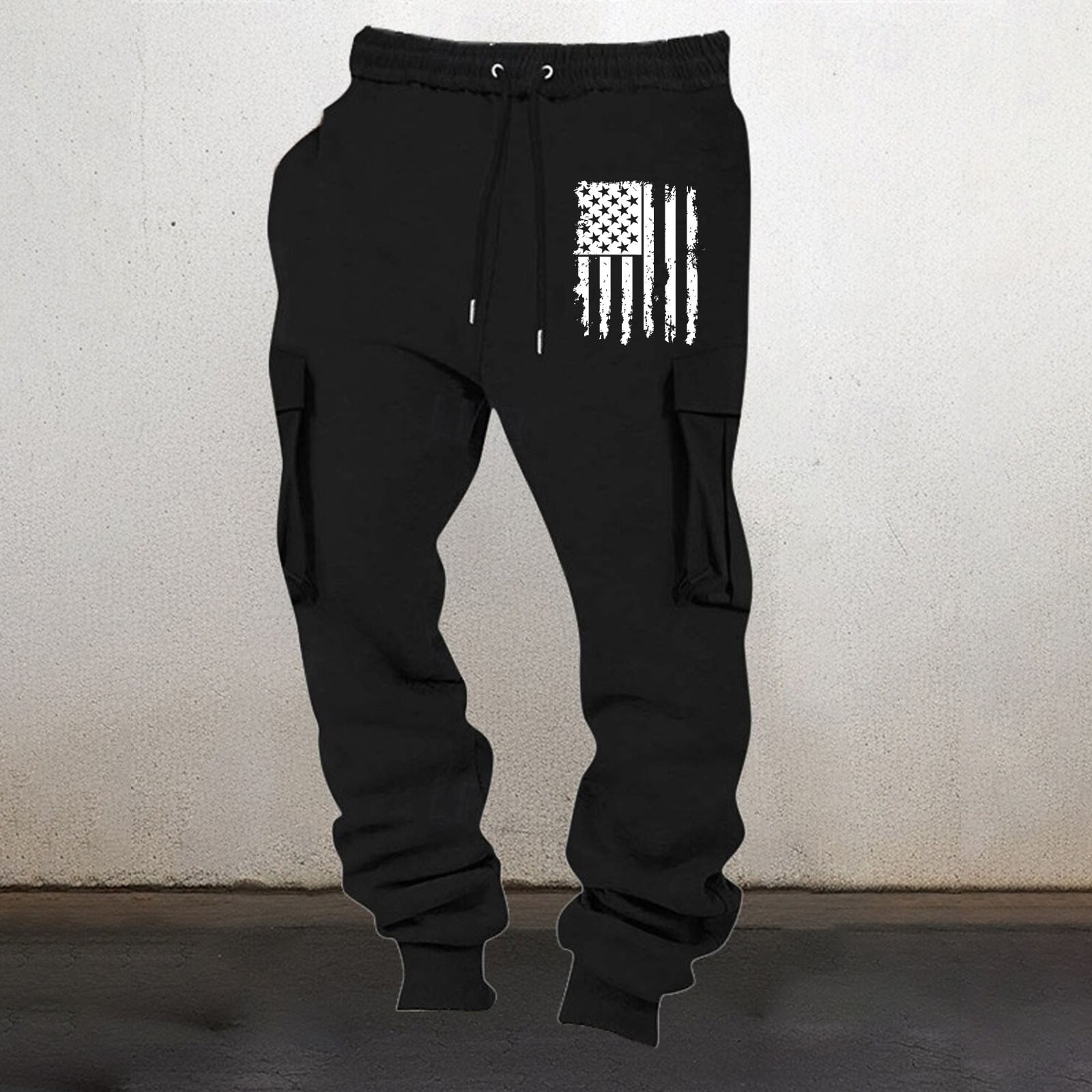 Ftwytp Mens Joggers Running Tracksuit Bottoms Elasticated Waist ...