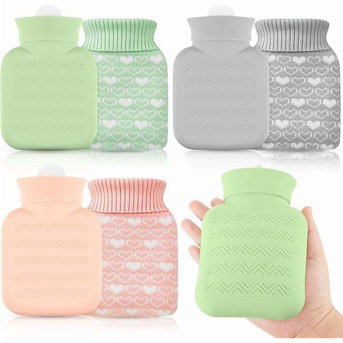 Fu997 3 Pcs Mini Hot Water Bottle for Hot & Cold Compress with Cover ...