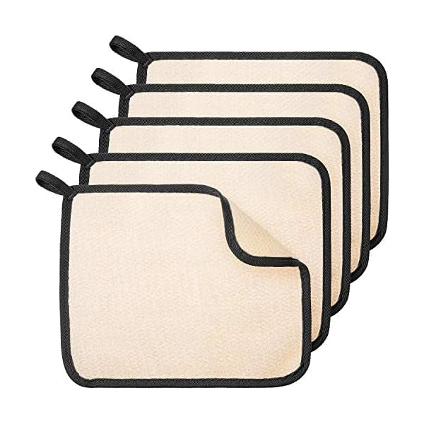 Fu997 5 Pcs Exfoliating Face and Body Wash Cloths Towel Weave Bath ...
