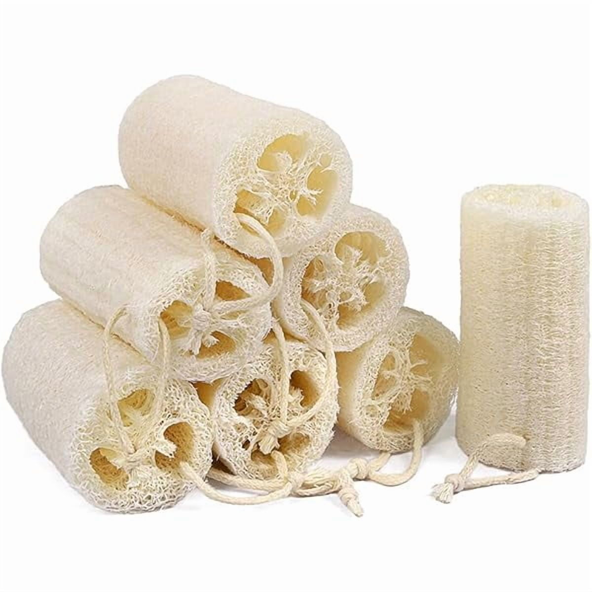 Fu997 7 Pack Natural Loofah Body Scrubber Sponge, 5 Inches Organic ...