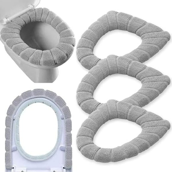 Fu997 Bathroom Soft Thicker Warmer Stretchable Washable Cloth Toilet ...