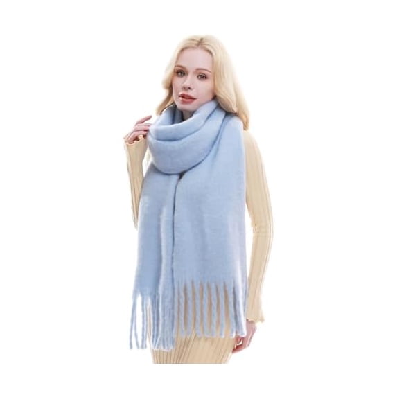 Fu997 Chunky Scarf for Women Winter Warm Thick Scarves Oversized ...