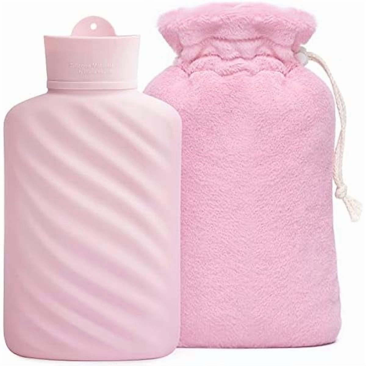 Fu997 Microwaveable Silicone Hot Water Bottle with Cover(1 Liter ...