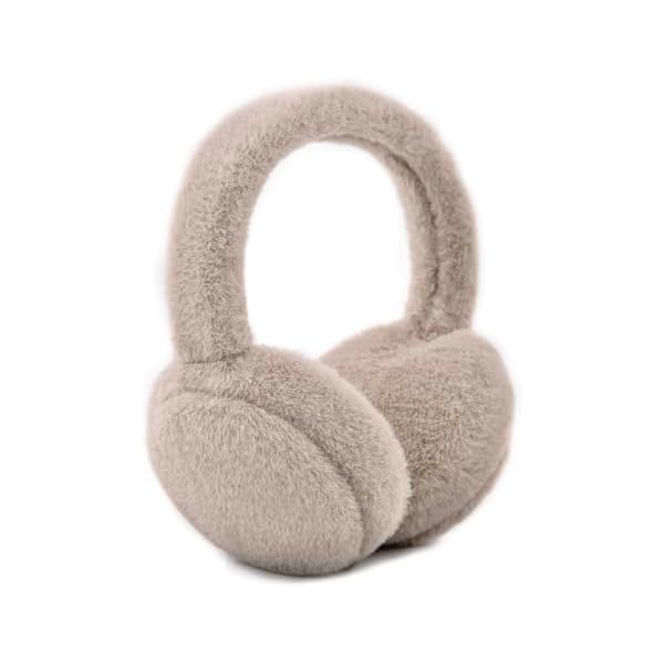 Fu997 Women Ear Muffs Winter Girls White Earmuffs Fuzzy Kids Black Ear ...