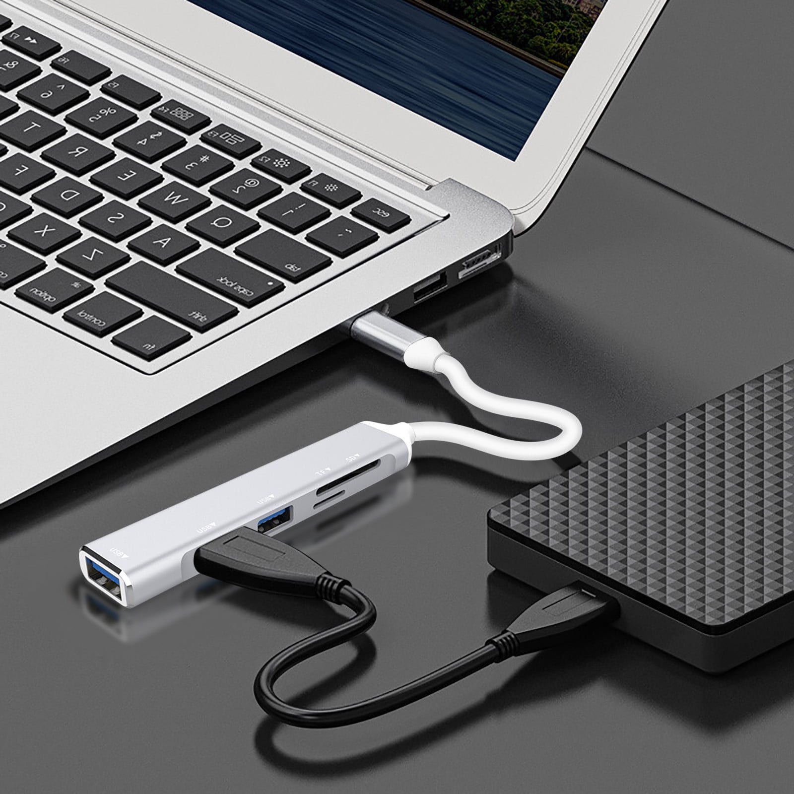 FuChenYu Usb3 Hub Powe Hyper Hub USB C Hub Card Reader Aluminum USB 3.1 ...