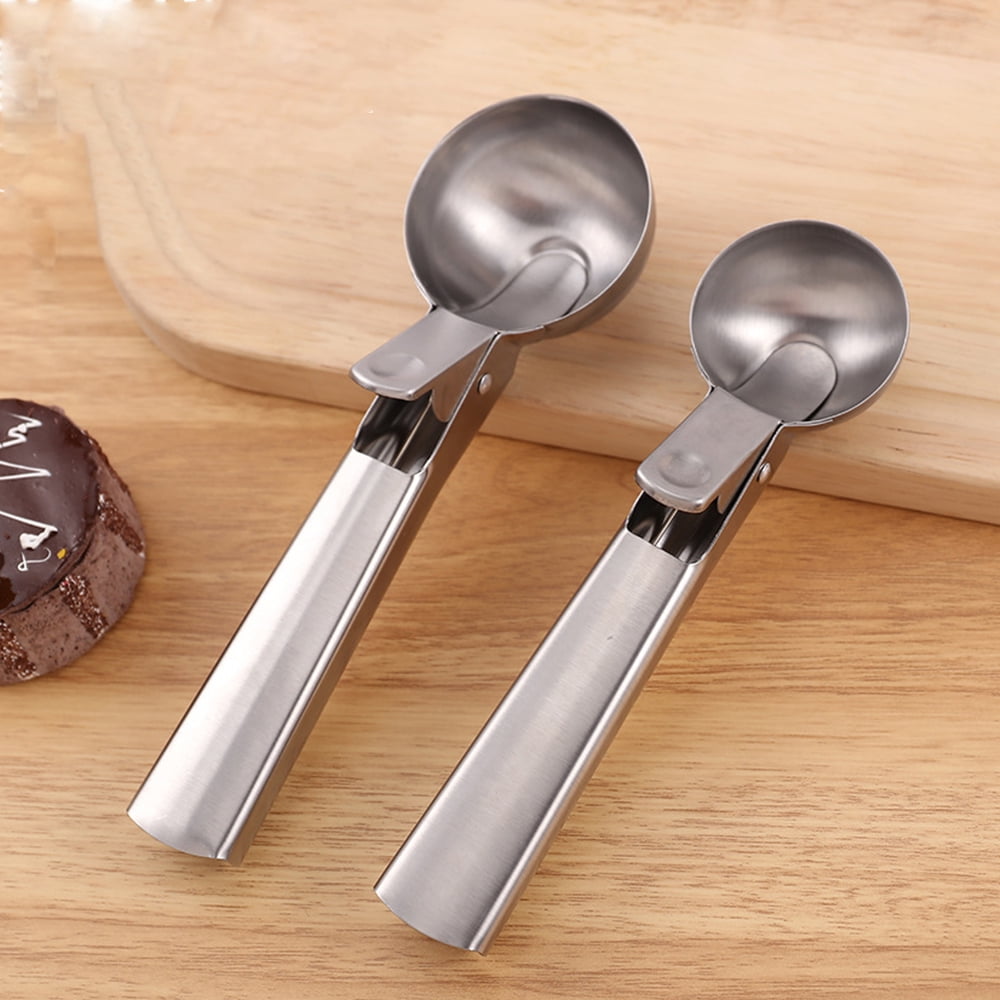 FuQi Stainless Steel Ice Cream Scoop with Trigger, 2 Sizes Available, 7 ...