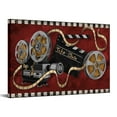 FuShvre Large Movie Wall Art Decor Movie Projector Film Reels Canvas ...