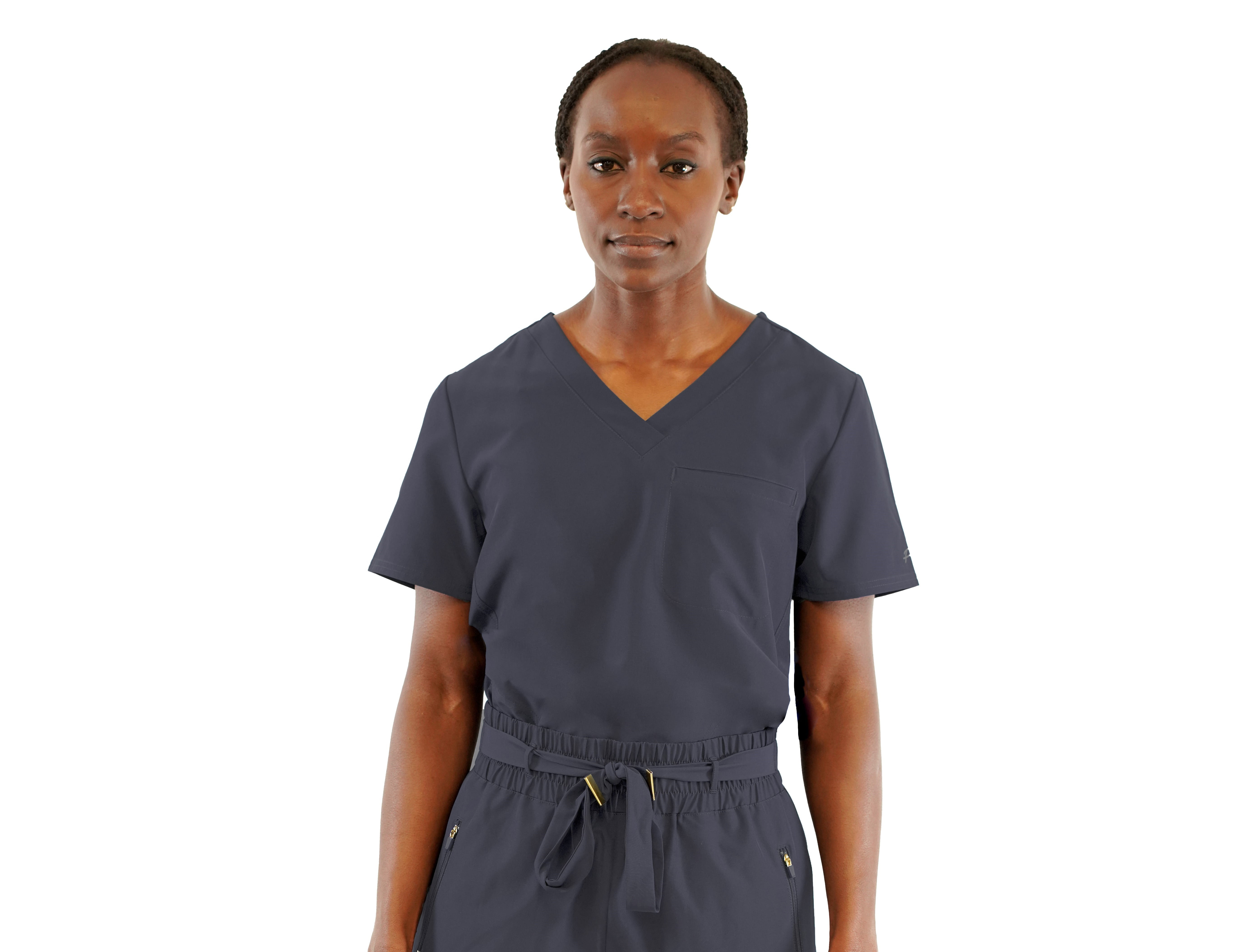 Fubu Women's V-Neck Tuck In Scrub Top Medical Nursing Uniform - Walmart.com