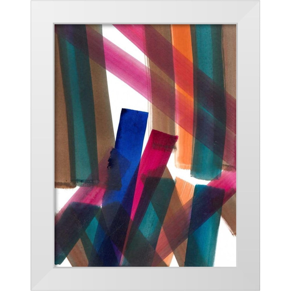 Fuchs, Jodi 19x24 White Modern Wood Framed Museum Art Print Titled - Over Pass IV - Walmart.com