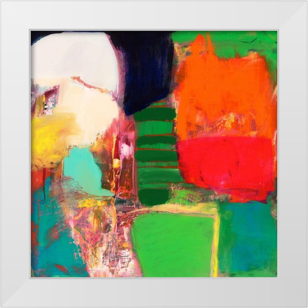 Fuchs, Jodi 20x20 White Modern Wood Framed Museum Art Print Titled - Heart Chambers - Walmart.com