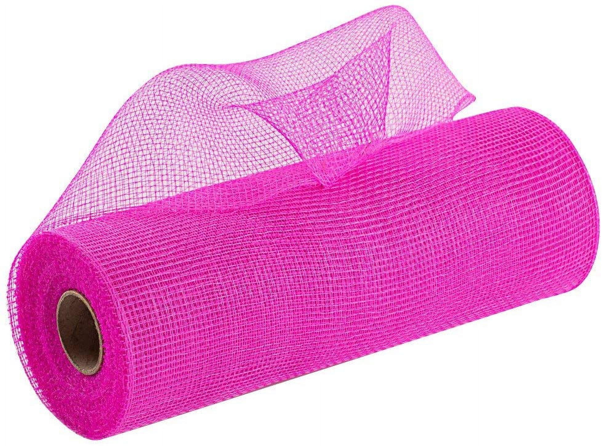 Fuchsia Pink Fabric Deco Mesh - 10" x 10 Yards, Easter, Breast Cancer ...