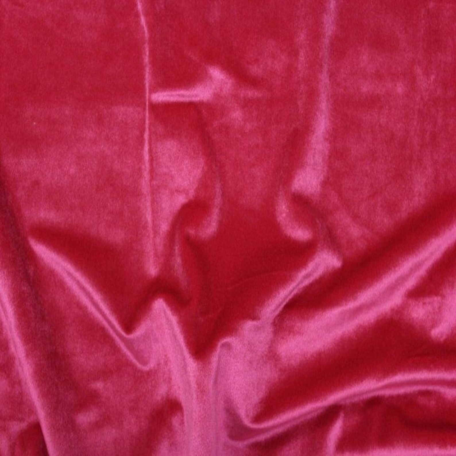Fuchsia Shiny Soft Velveteen Fabric, 72 Inch. in Width, Ideal Material ...