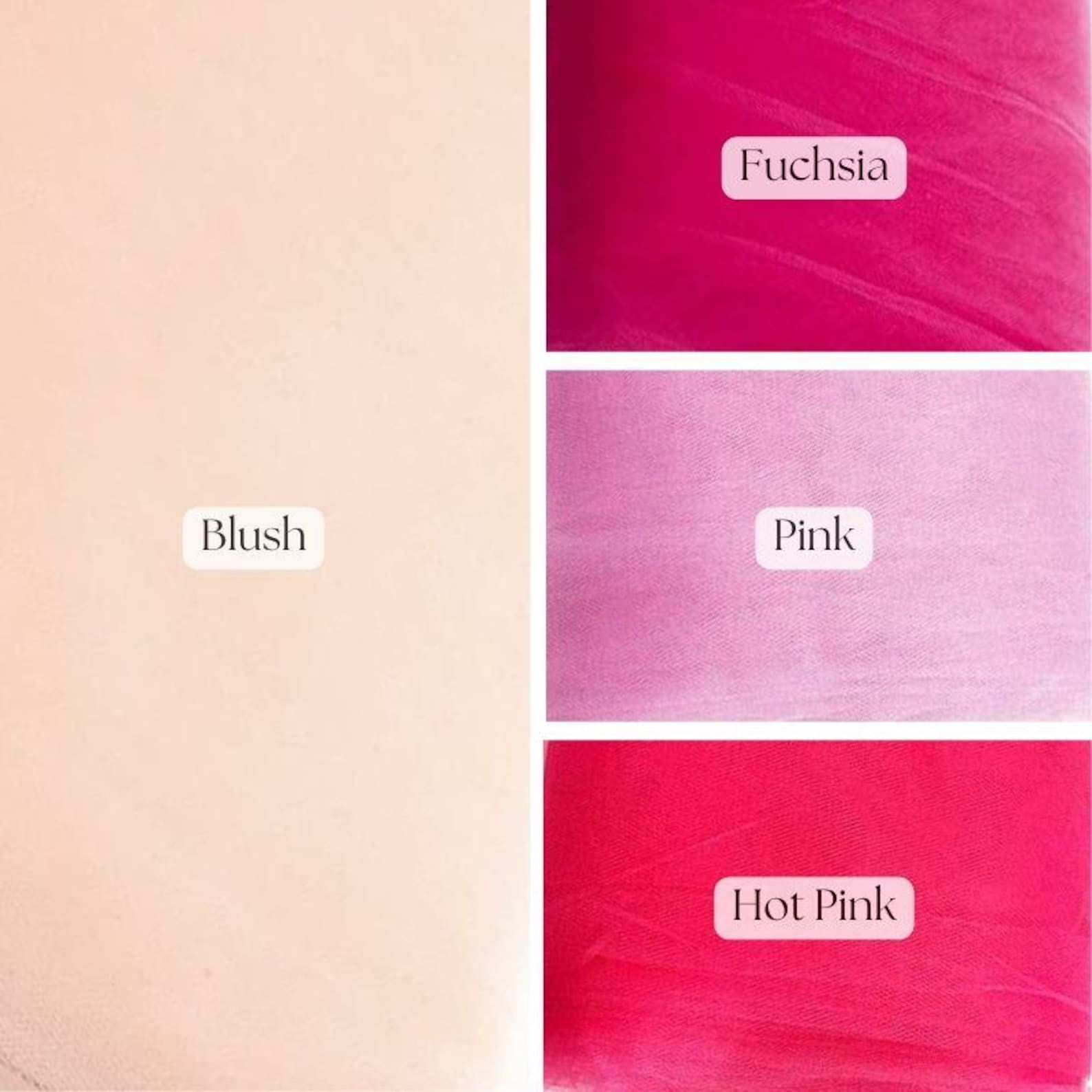 Fuchsia Tulle Fabric Bolt – 108" x 50 Yards Extra Wide Soft Mesh for ...