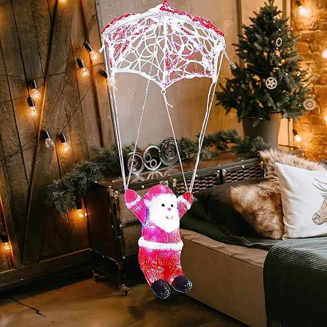 Fuchsun LED Acrylic Santa Claus with Parachute LED Hanging Lights with ...