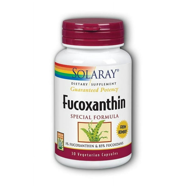 Fucoxanthin Solaray 400mg - Special Formula Seaweed Supplement 30 ...