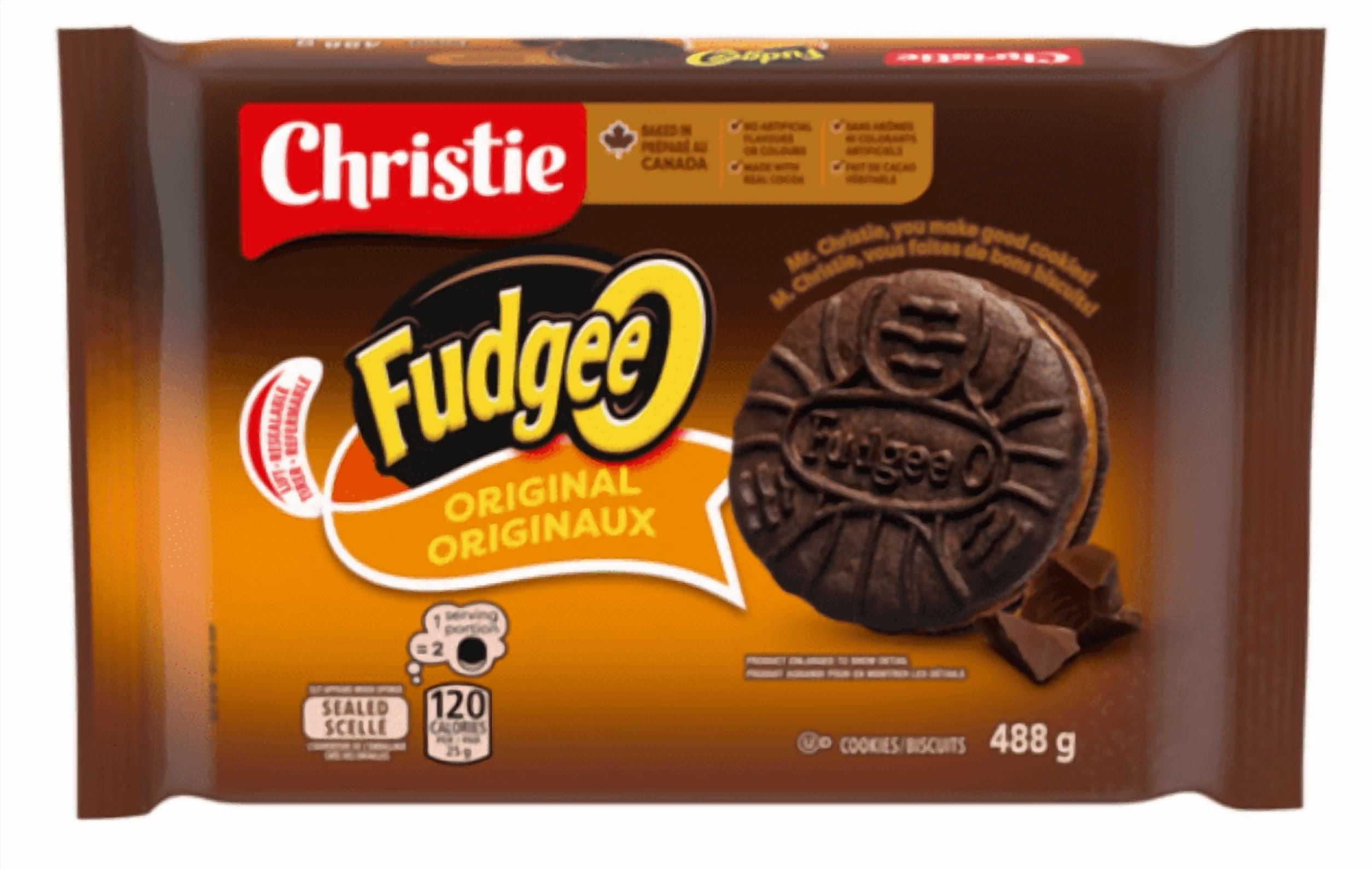 Fudgee-O Sandwich Cookies Chocolatey Creme Filled 488g - Walmart.com