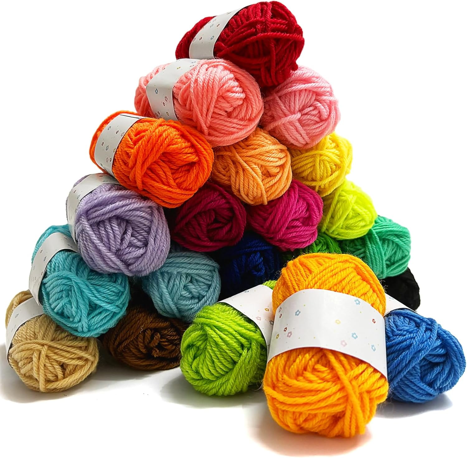 Fuebueo Crochet Kit for Beginners,Colourful Crochet Yarn Assorted ...