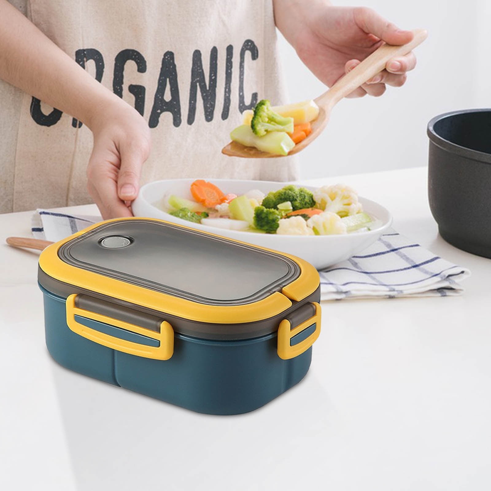 Fuebueo K+ids Bento Lunch Box Back to S+chool Stuff Lunchable Food ...