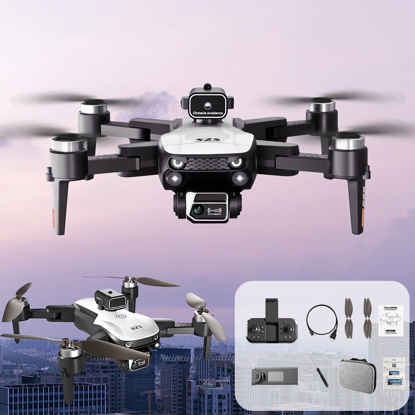 Fuebueo Mini Foldable Drone with Camera Obstacle Avoidance, Waypoint ...