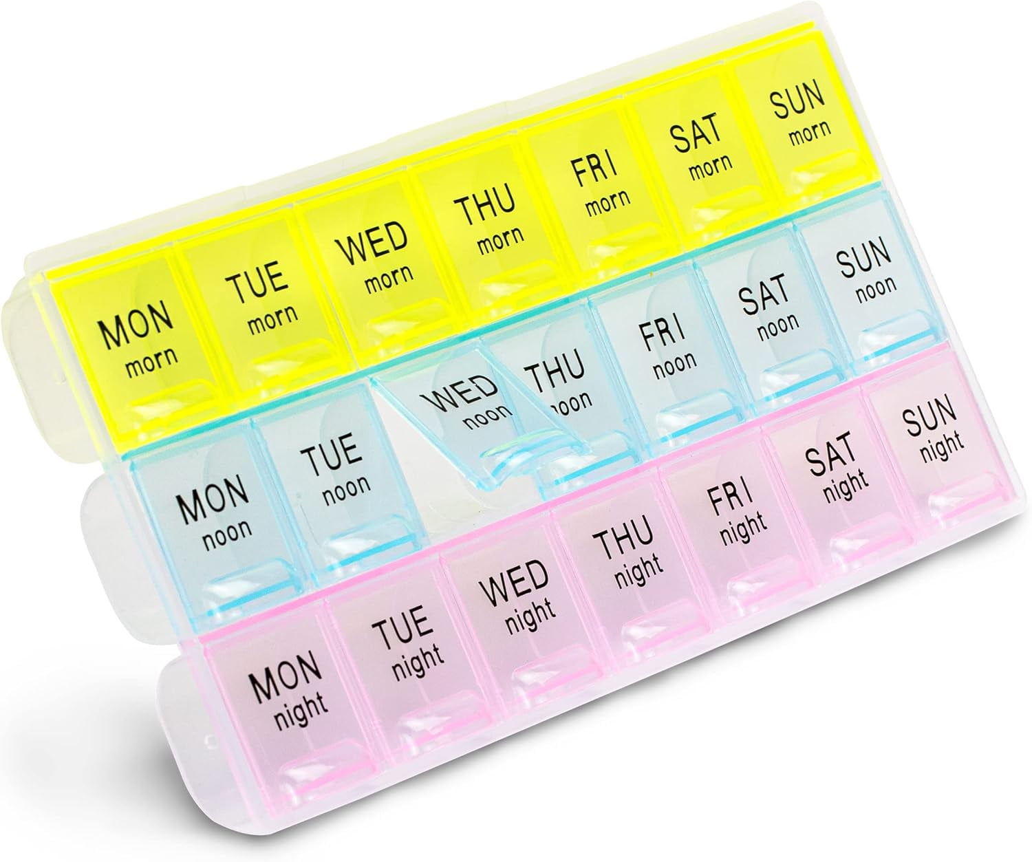 Fuebueo Monthly Pill Organizer - 28 Day Monthly Pill Planner to ...