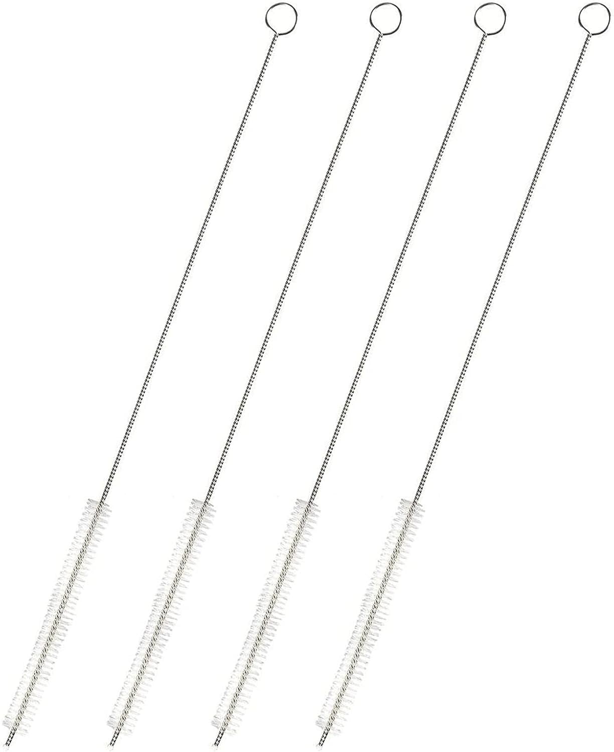 Fuebueo Straw Cleaner Brush Set, 4-Piece Long Cleaning Brush for Straws ...