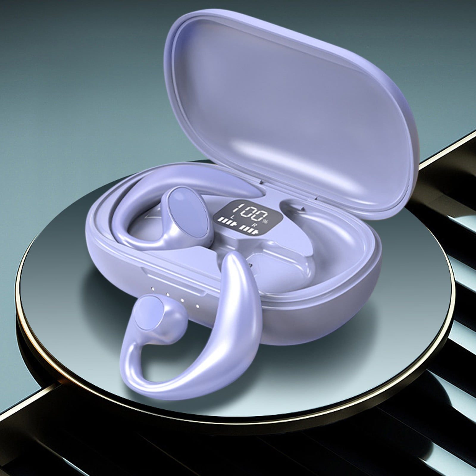 Fuebueo Wireless Open Ear Earbuds IP7 Waterproof 36h Playtime for ...