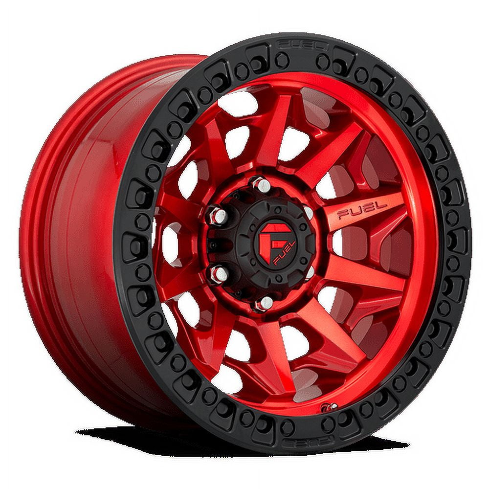 Fuel 1PC Aluminum Rim D113 COVERT BL - OFF ROAD ONLY 17X9in Candy Red ...