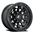 Fuel 1PC Aluminum Rim D114 COVERT BL - OFF ROAD ONLY 17X9in Matte Black ...