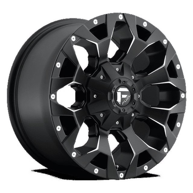 Fuel 1PC Aluminum Rim D546 ASSAULT 17X8.5in Matte Black Milled Finish ...